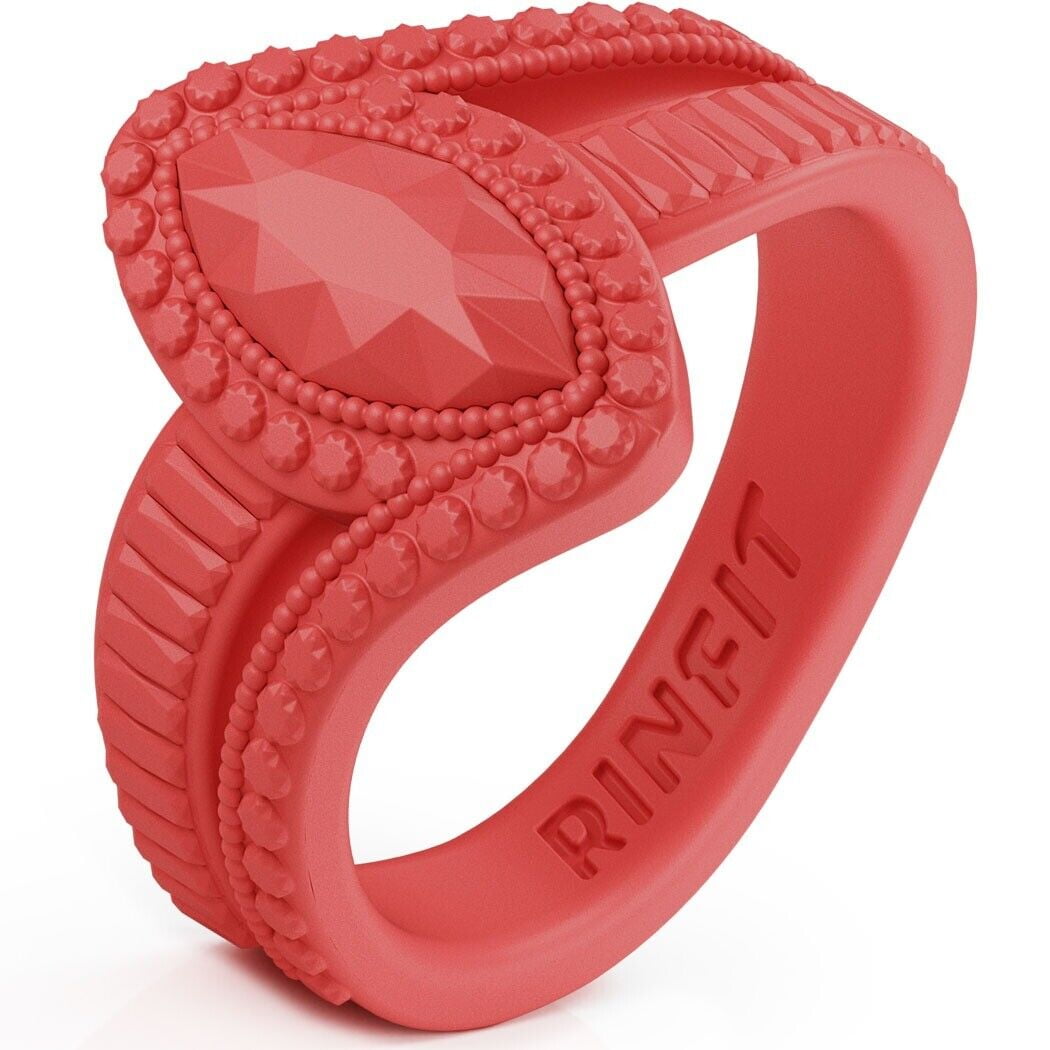 Rinfit Silicone Rings - Wedding Rubber Rings For Women - Marquise ...