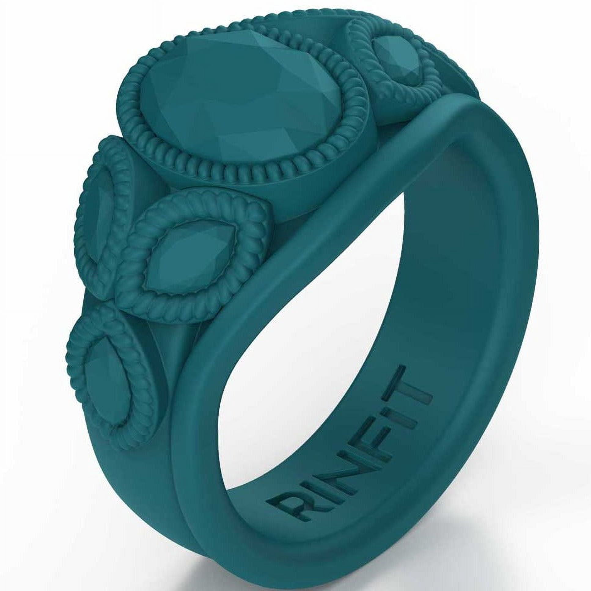 Rinfit Silicone Rings for Women - Female Wedding Rubber Bands - Oval ...