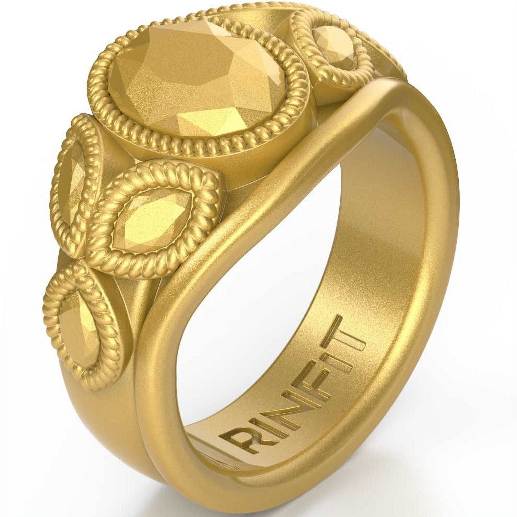 Rinfit Silicone Rings for Women - Female Wedding Rubber Bands - Oval ...