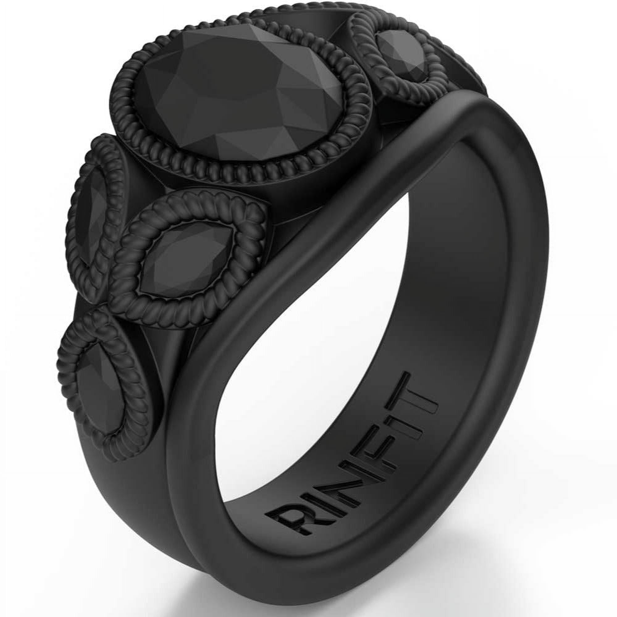 Rinfit Silicone Rings for Women - Female Wedding Rubber Bands - Oval ...