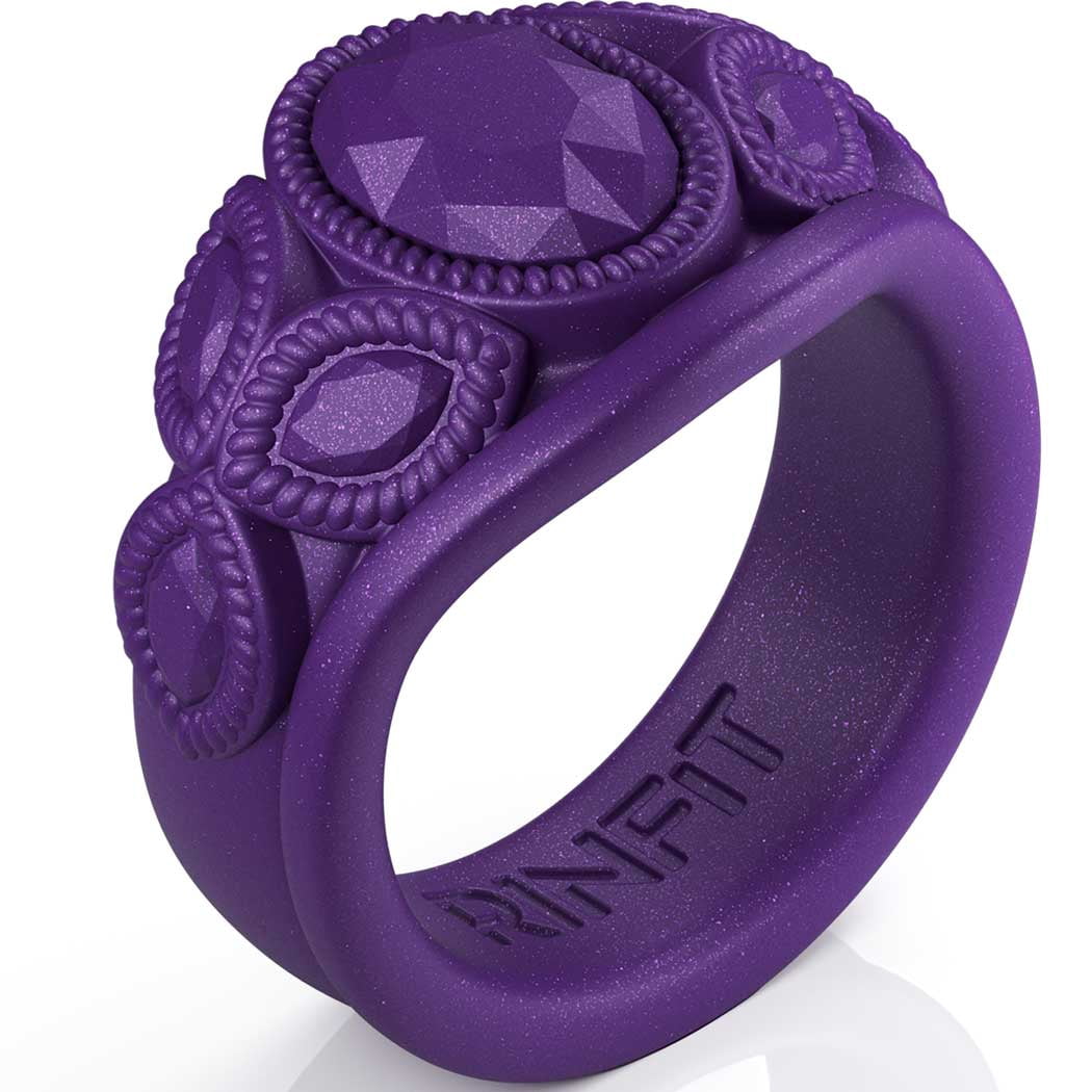 Rinfit Silicone Rings for Women - Female Wedding Rubber Bands - Oval ...