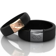 Rinfit Silicone Wedding Ring for Men - Soft Rubber Wedding Band ...