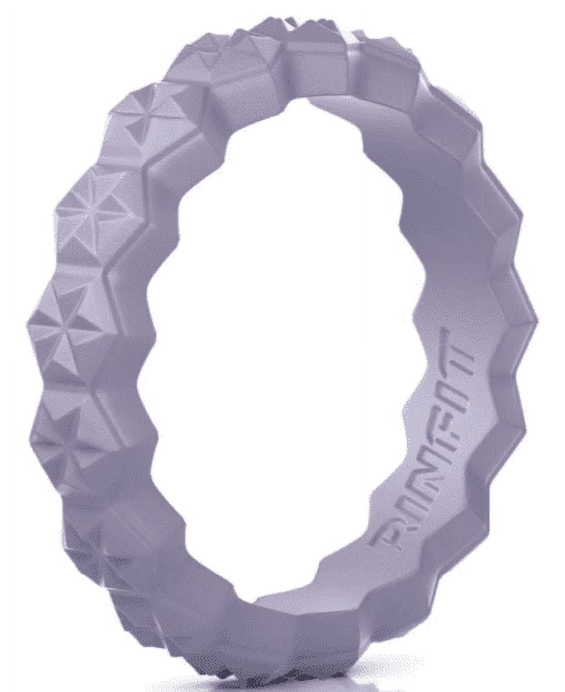 Rinfit Silicone Rings for Women - Thin & Stackable Rubber Bands for ...