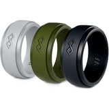 Rinfit Silicone Wedding Ring for Men - Soft Rubber Wedding Band ...