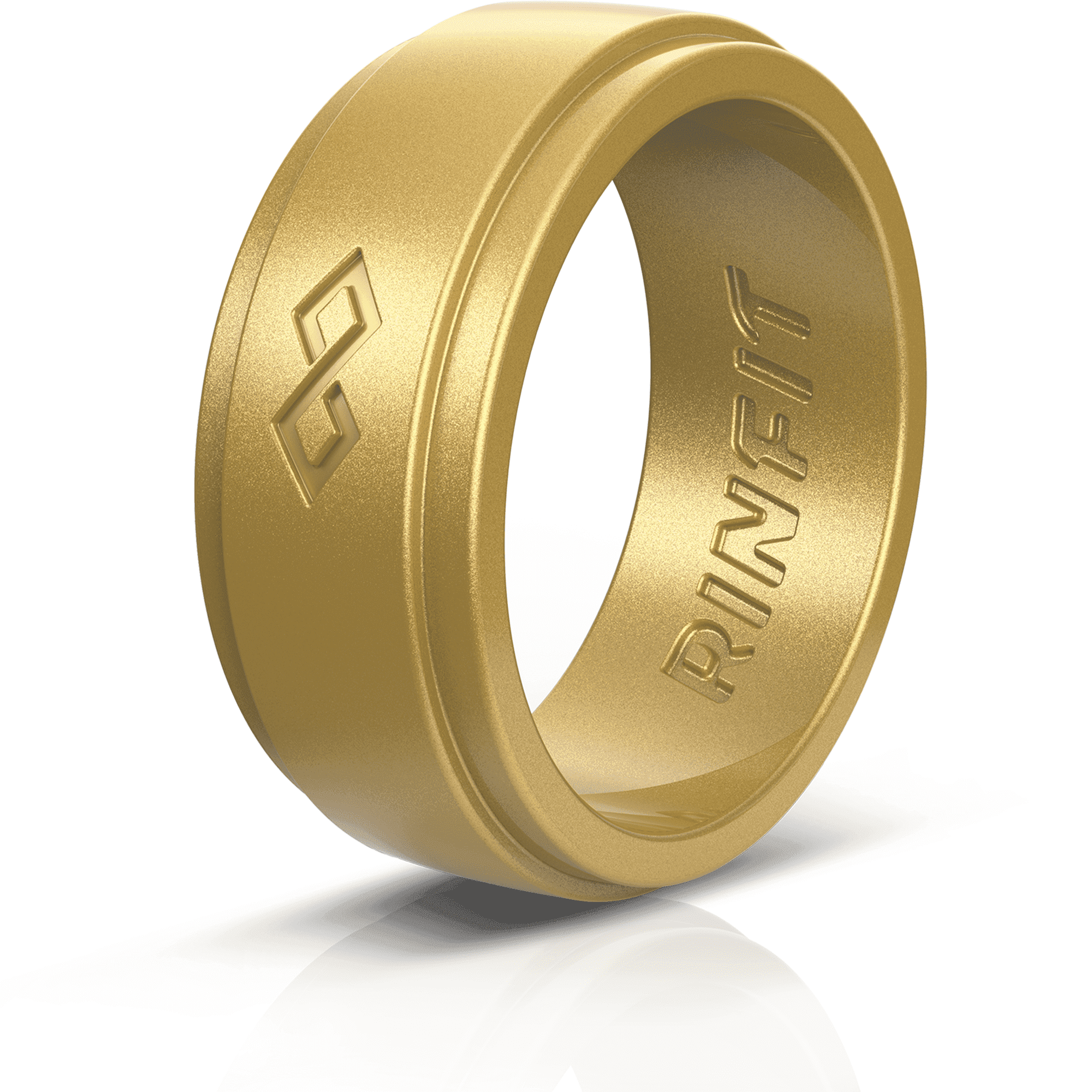 Rinfit Silicone Wedding Ring for Men - Soft Rubber Wedding Band ...