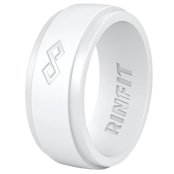Rinfit Silicone Wedding Ring for Men - Soft Rubber Wedding Band ...