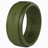 Rinfit Silicone Wedding Ring for Men - Soft Rubber Wedding Band ...