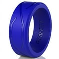 Rinfit Silicone Wedding Ring for Men - Soft Rubber Wedding Band ...