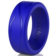 Rinfit Silicone Wedding Ring for Men - Soft Rubber Wedding Band ...
