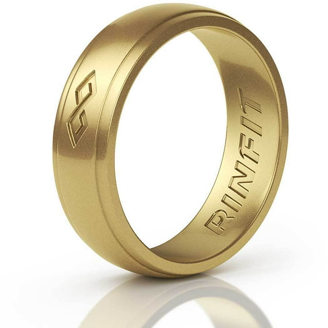 Rinfit Silicone Wedding Ring for Women - Soft Rubber Wedding Band ...