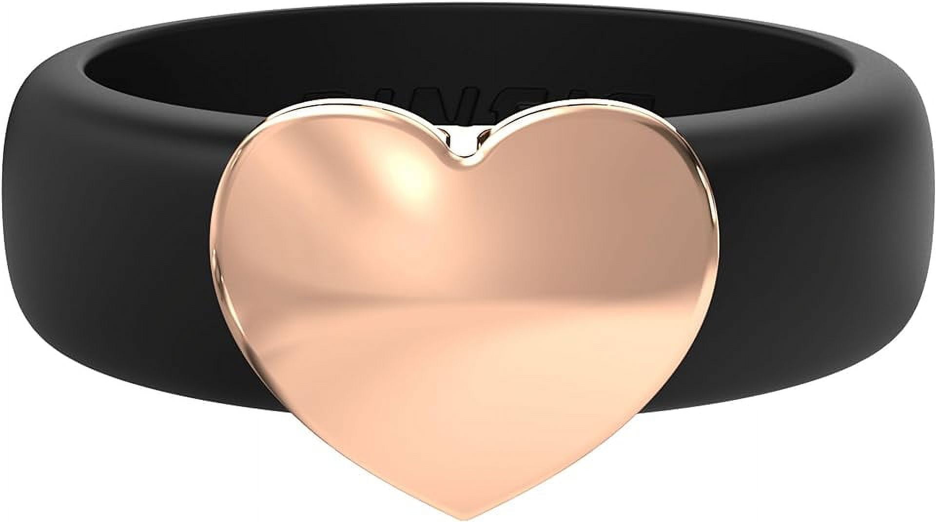 Rinfit Silicone Wedding Ring for Women - Soft Rubber Wedding Band ...