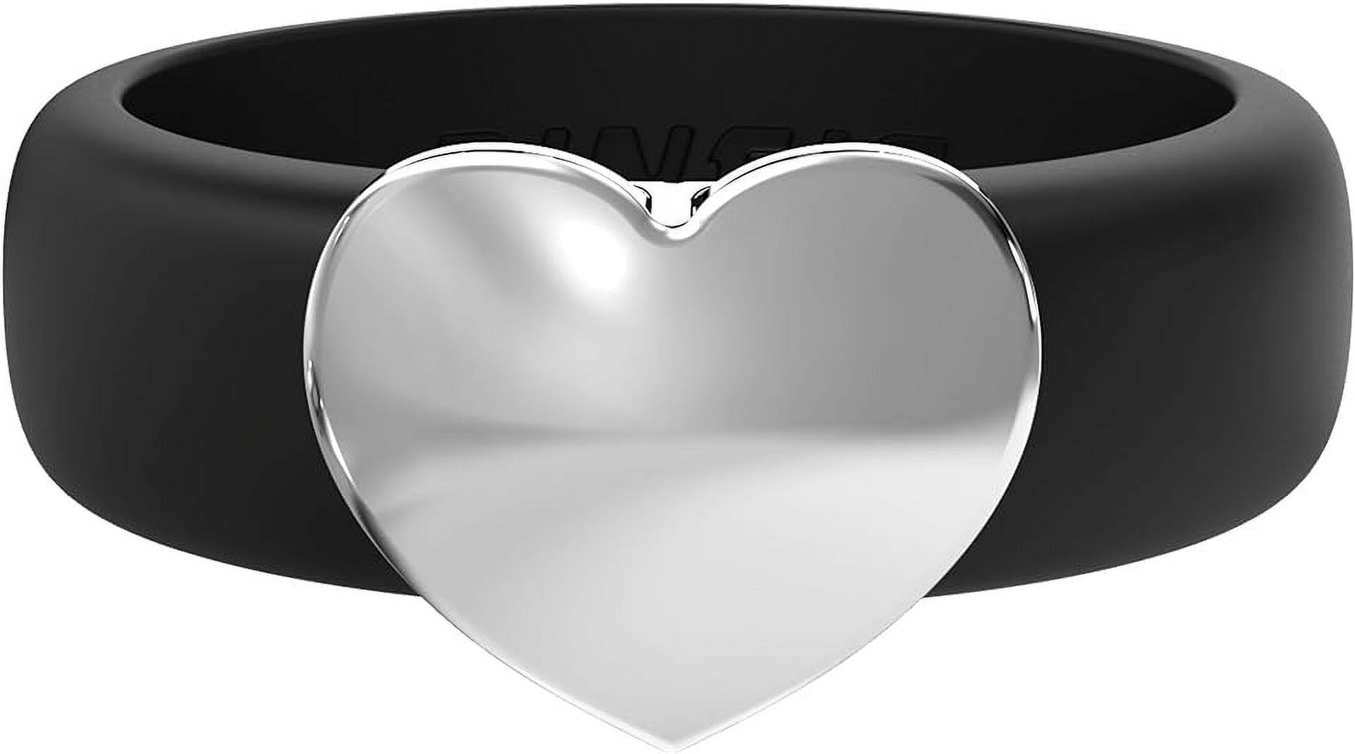 Rinfit Silicone Wedding Ring for Women - Soft Rubber Wedding Band ...