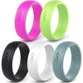 Rinfit Silicone Wedding Rings for Women - Infinity Collection - 5 Rings ...
