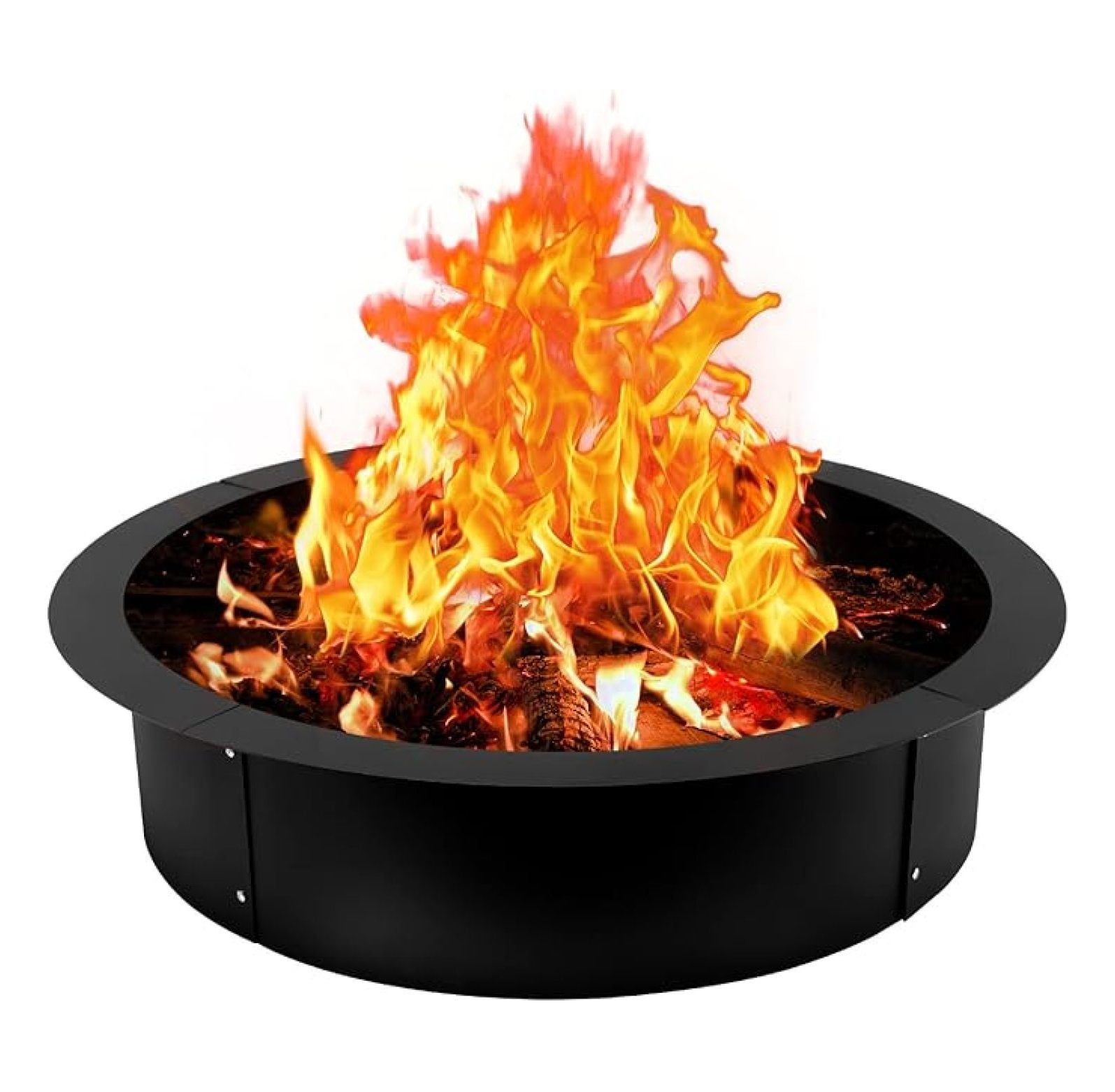 Ring, 45-Inch Round Steel Liner, Heavy Duty Solid Steel, Insert DIY ...