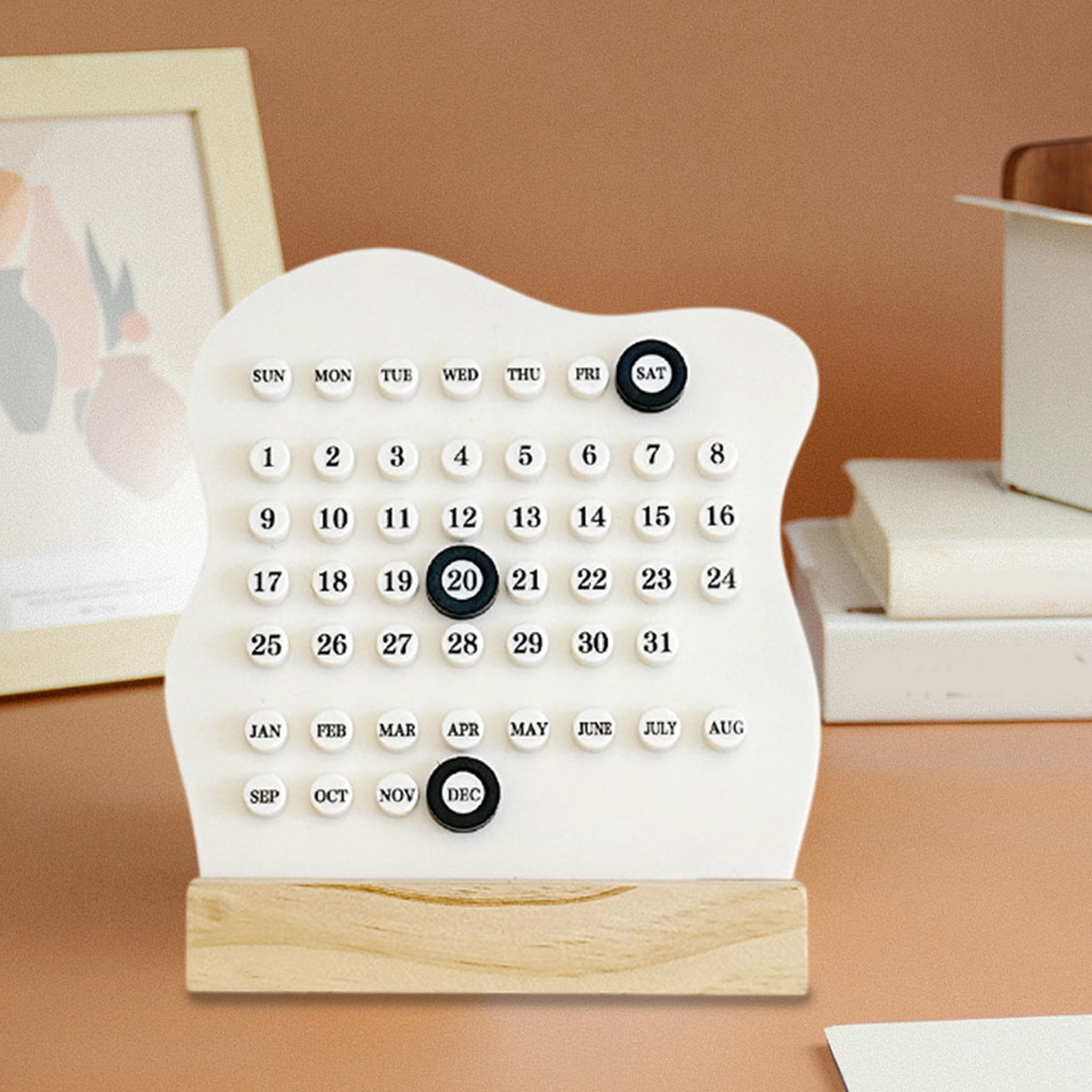 Ring A Date Calendar Perpetual Desk Calendar 2025 Ring Calendar DIY ...