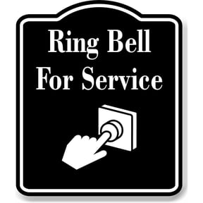 Ring Bell Service Sign