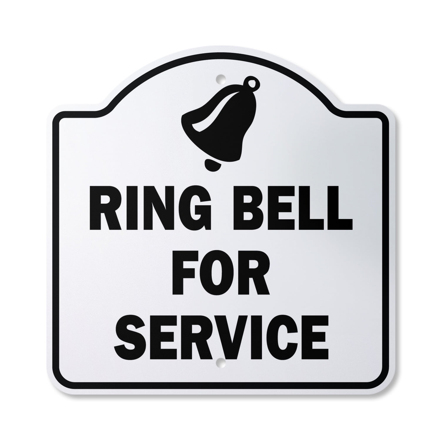Ring Bell For Service 12" X 12" Sign | Indoor/Outdoor Plastic ...