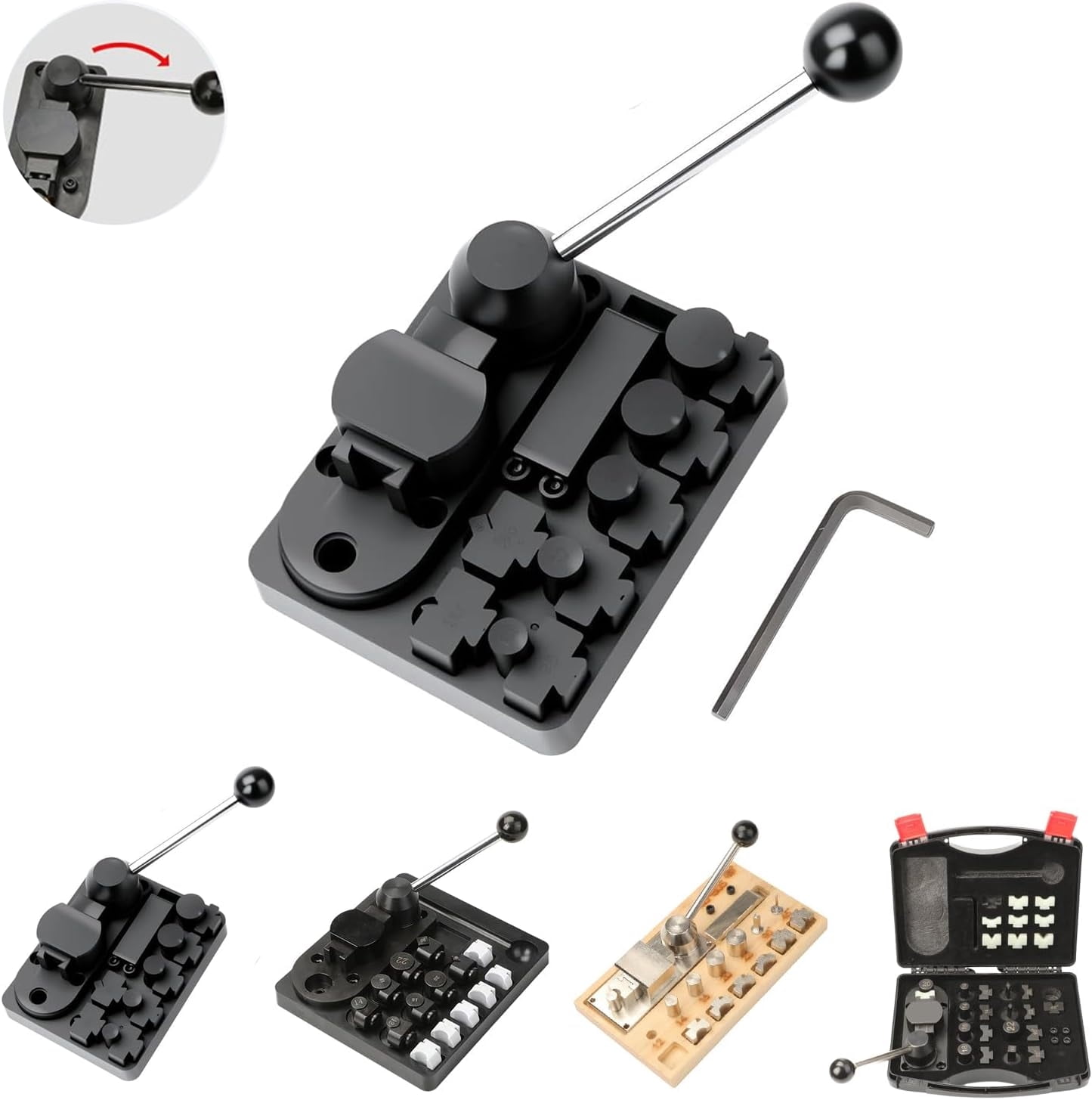 Ring Bending Tool, Metal Wire Bending Jig Set with Adjustable Dies ...