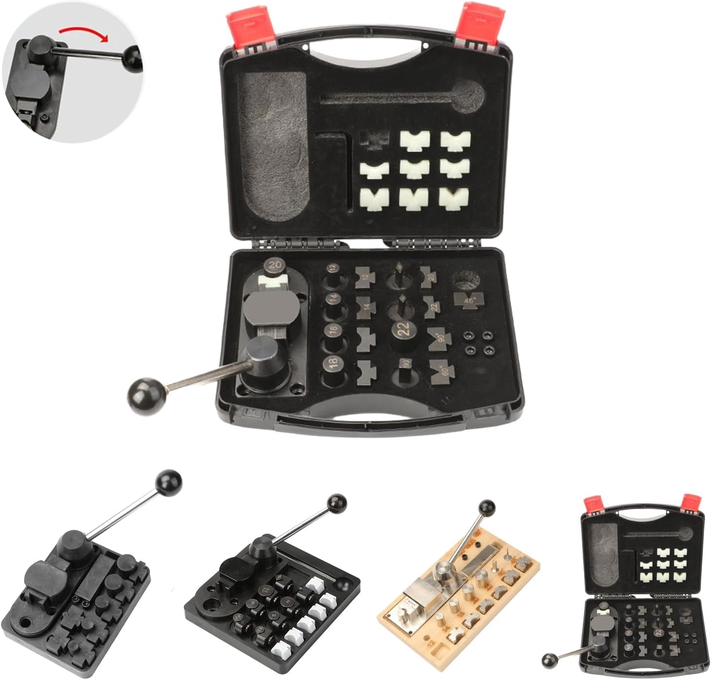 Ring Bending Tool, Metal Wire Bending Jig Set with Adjustable Dies ...