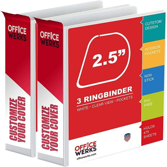 2 Inch Binders in Binder by Ring Size - Walmart.com