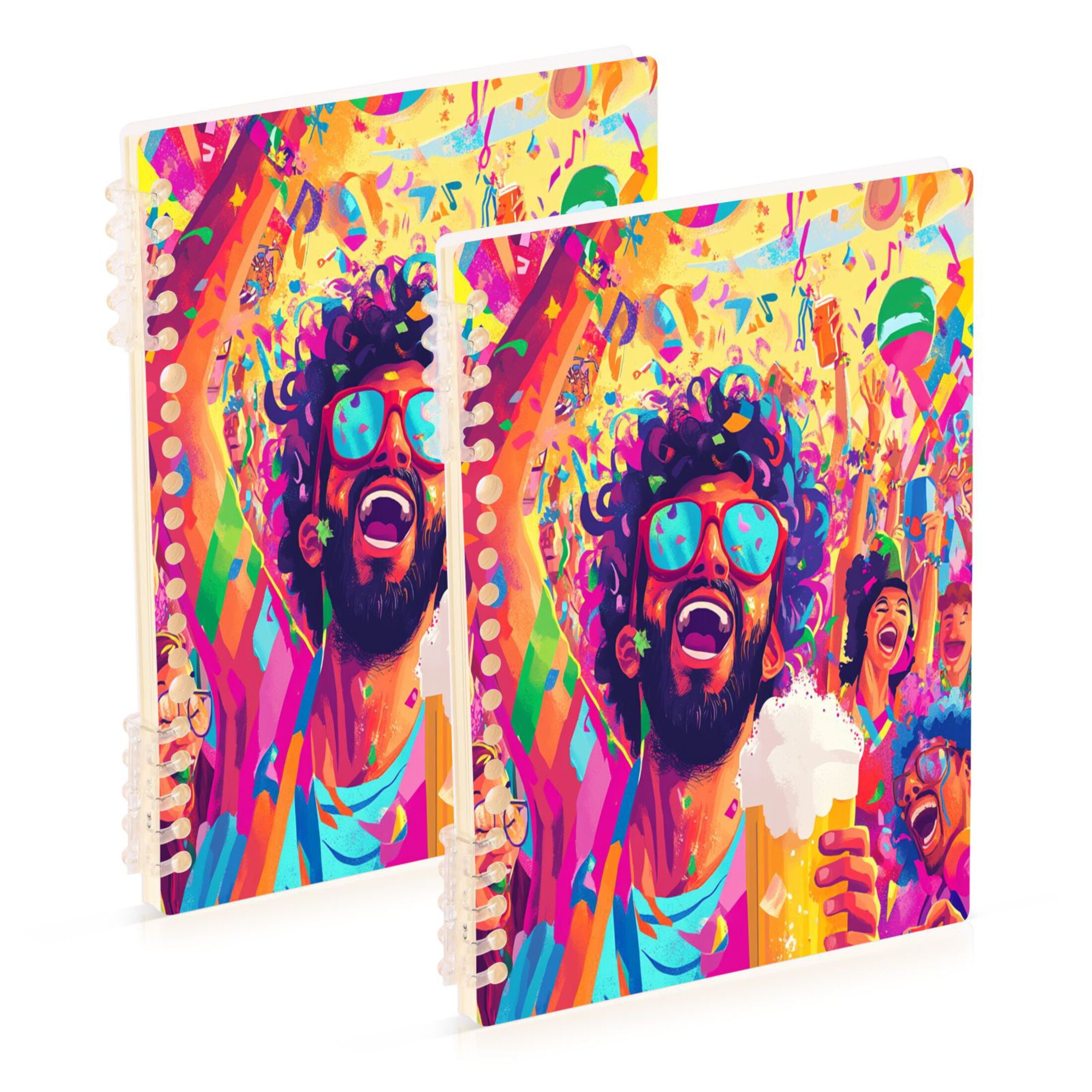Ring Binder Notebook Journey Note Diary College Ruled Spiral Notebook ...