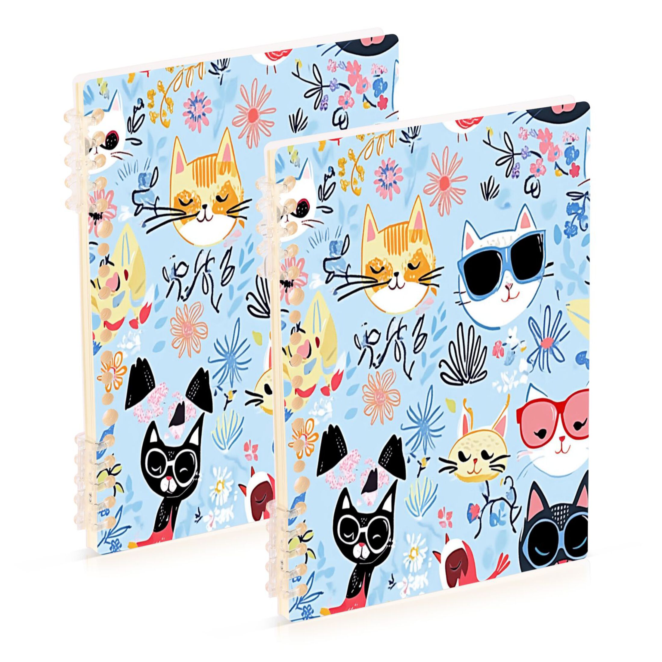 Ring Binder Notebook Journey Note Diary College Ruled Spiral Notebook ...
