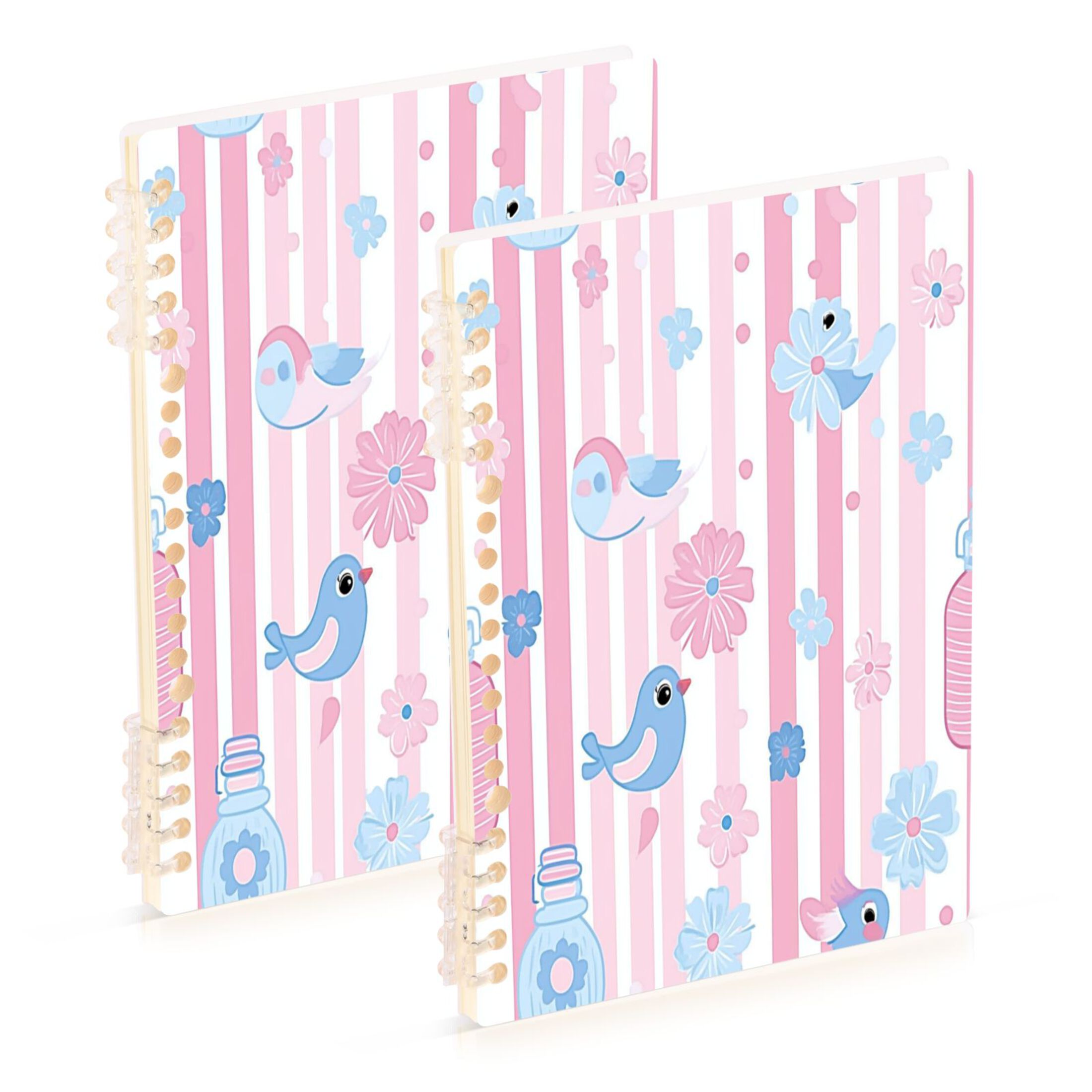 Ring Binder Notebook Journey Note Diary College Ruled Spiral Notebook ...