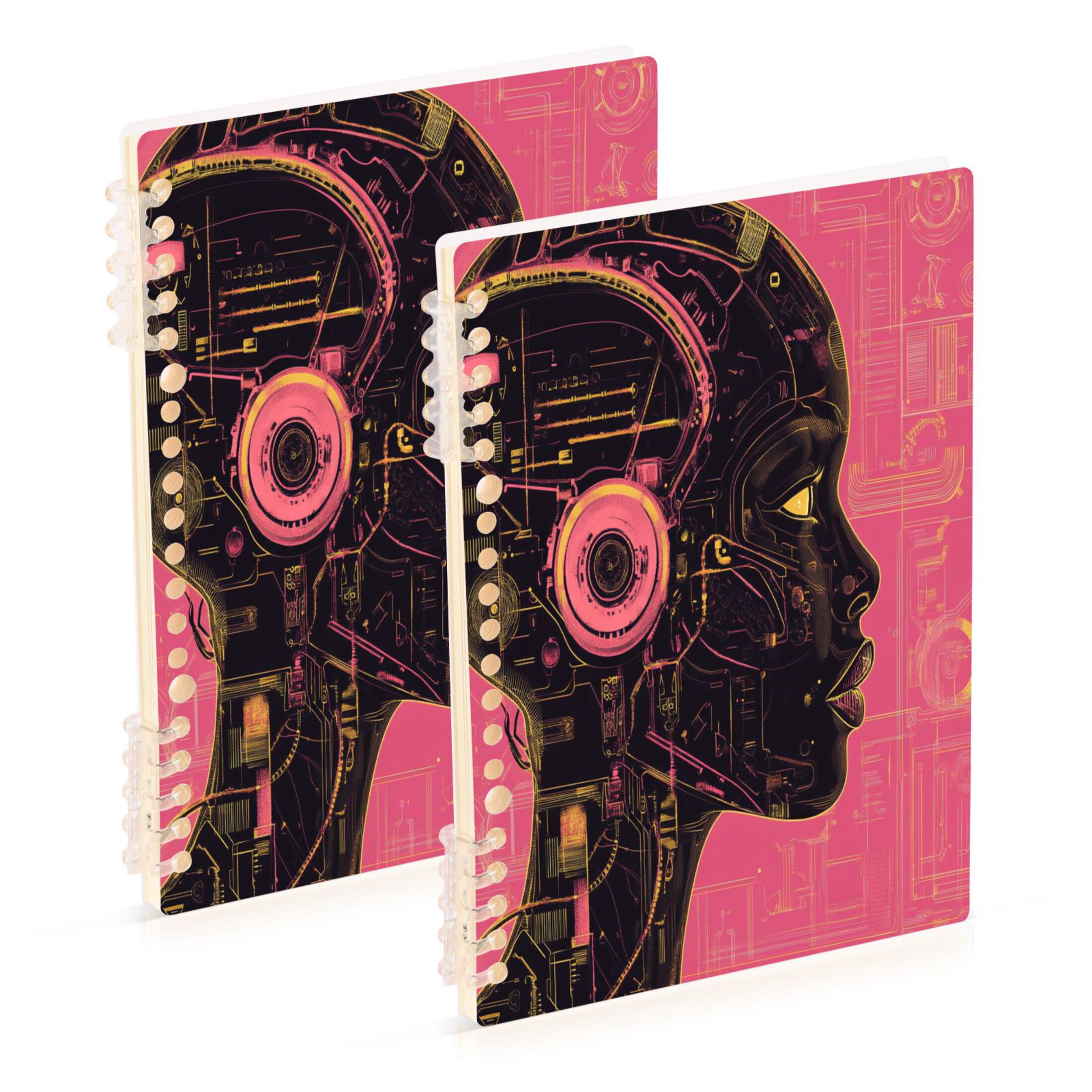 Ring Binder Notebook Journey Note Diary College Ruled Spiral Notebook ...