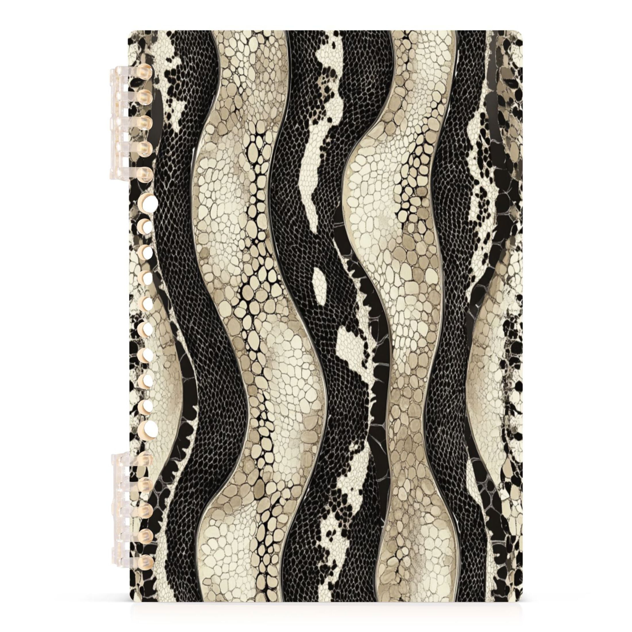 Ring Binder Notebook Journey Note Diary College Ruled Spiral Notebook Study Loose Leaf Snake ...