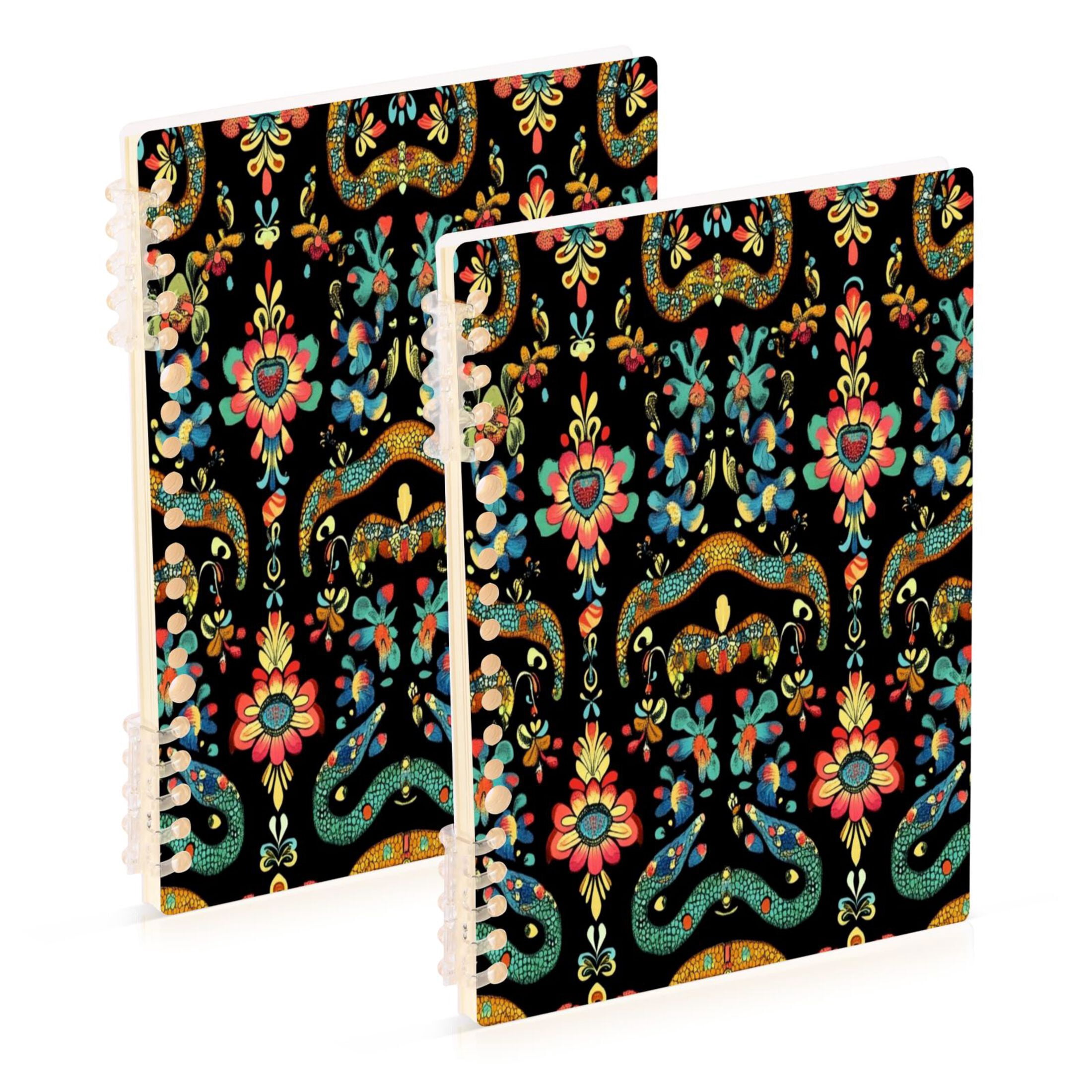 Ring Binder Notebook Journey Note Diary College Ruled Spiral Notebook ...