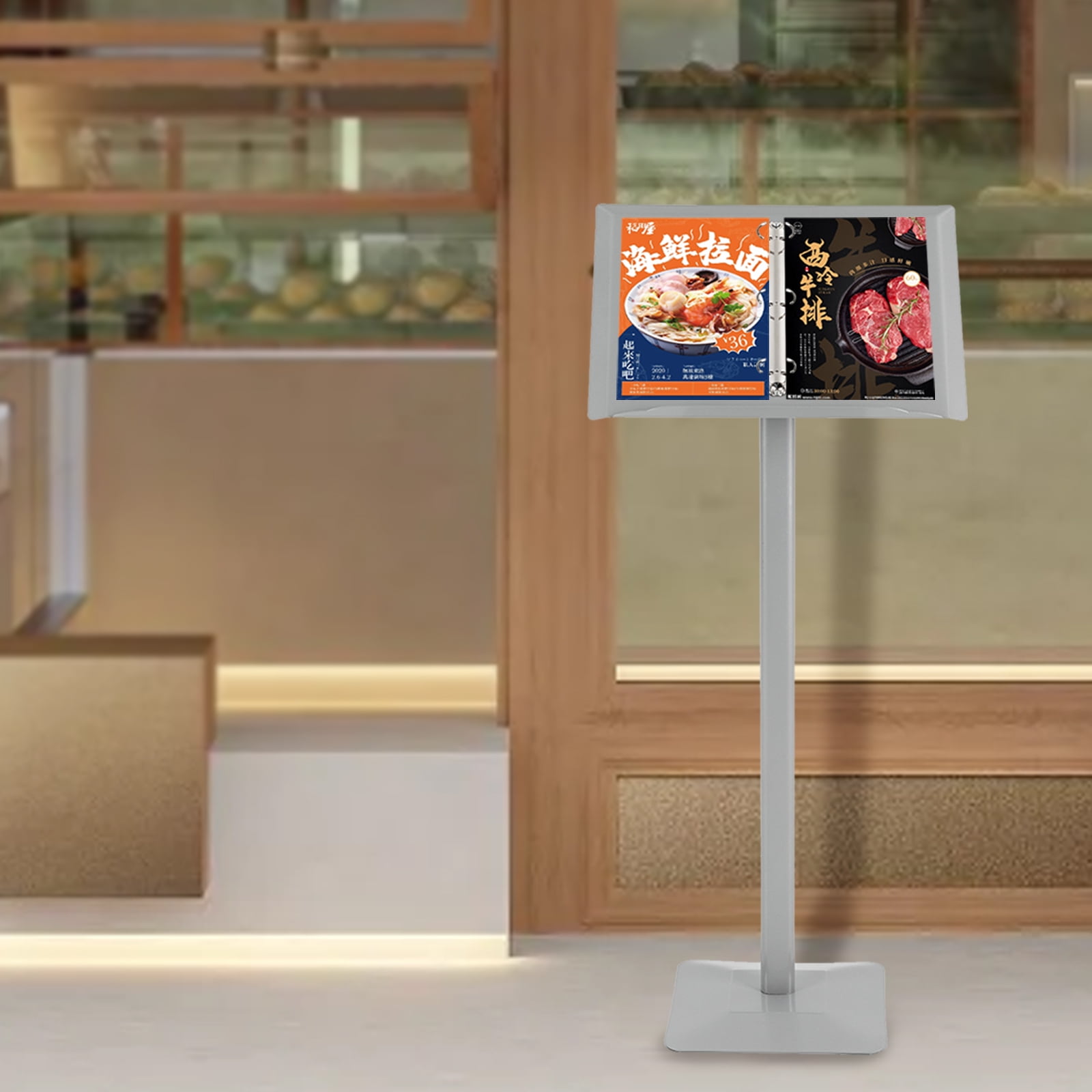 Ring Binder Stand / Menu Stand / Catalogue Browser Floor Stand Brochure ...