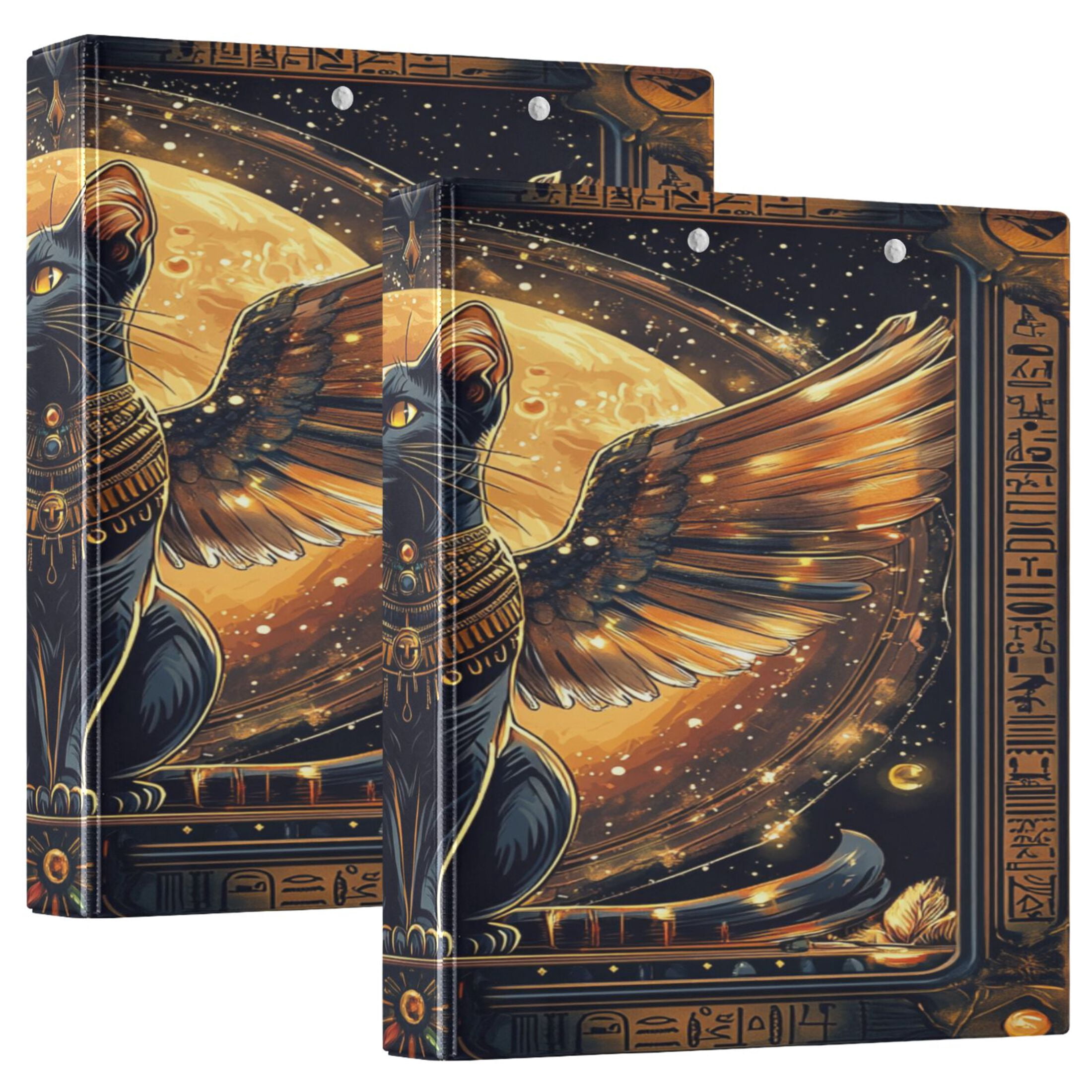 Ring Binders Black Wing Cat Presentation1.5-inch, Slant Ring One-Touch ...