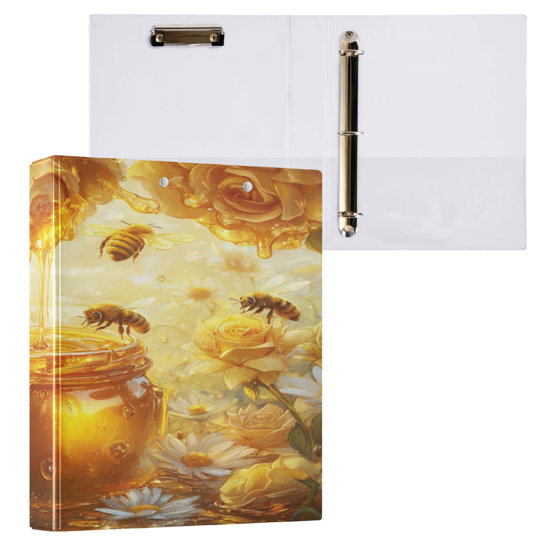 Ring Binders Cute Bee Take Honey Presentation1.5-inch, Slant Ring One ...