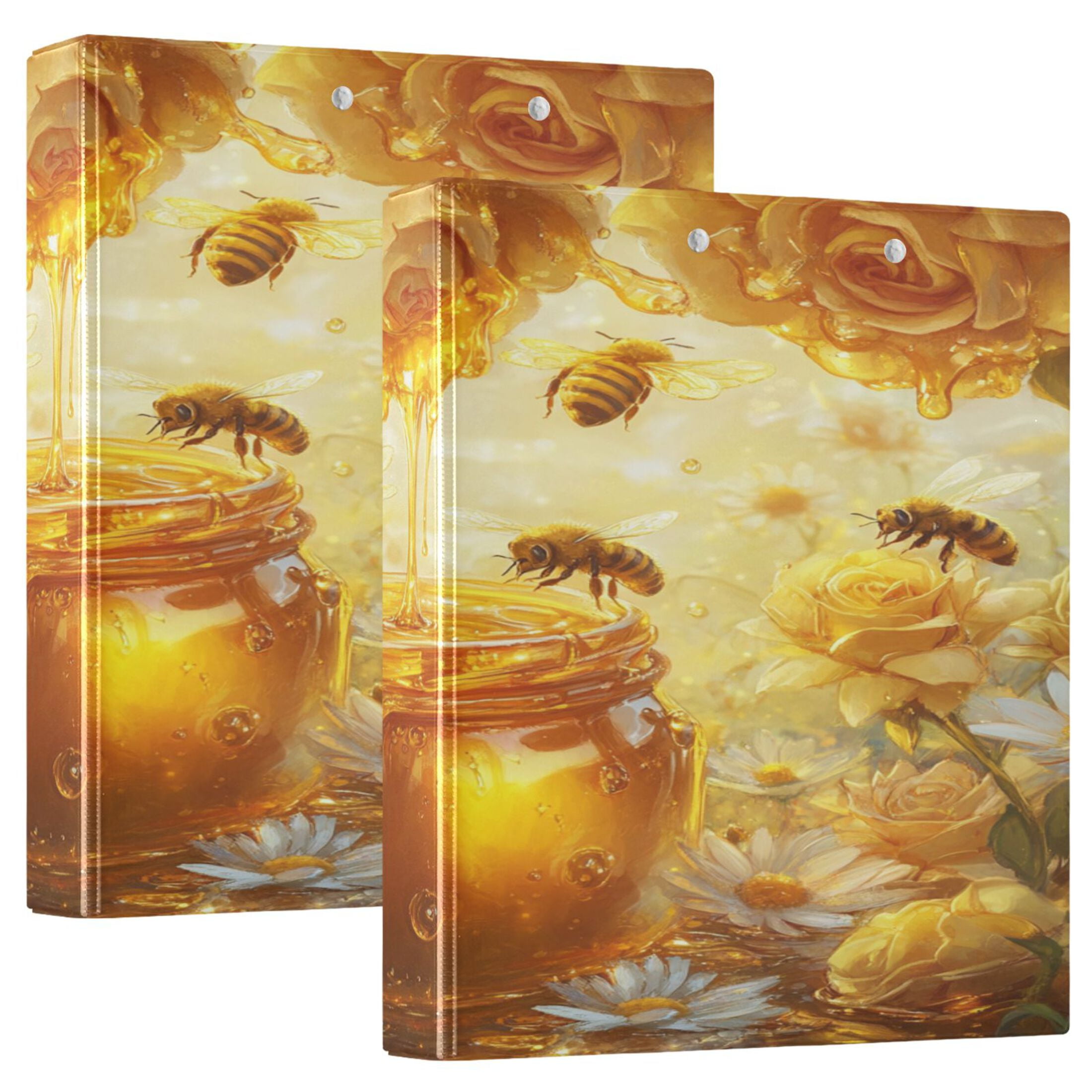 Ring Binders Cute Bee Take Honey Presentation1.5-inch, Slant Ring One ...