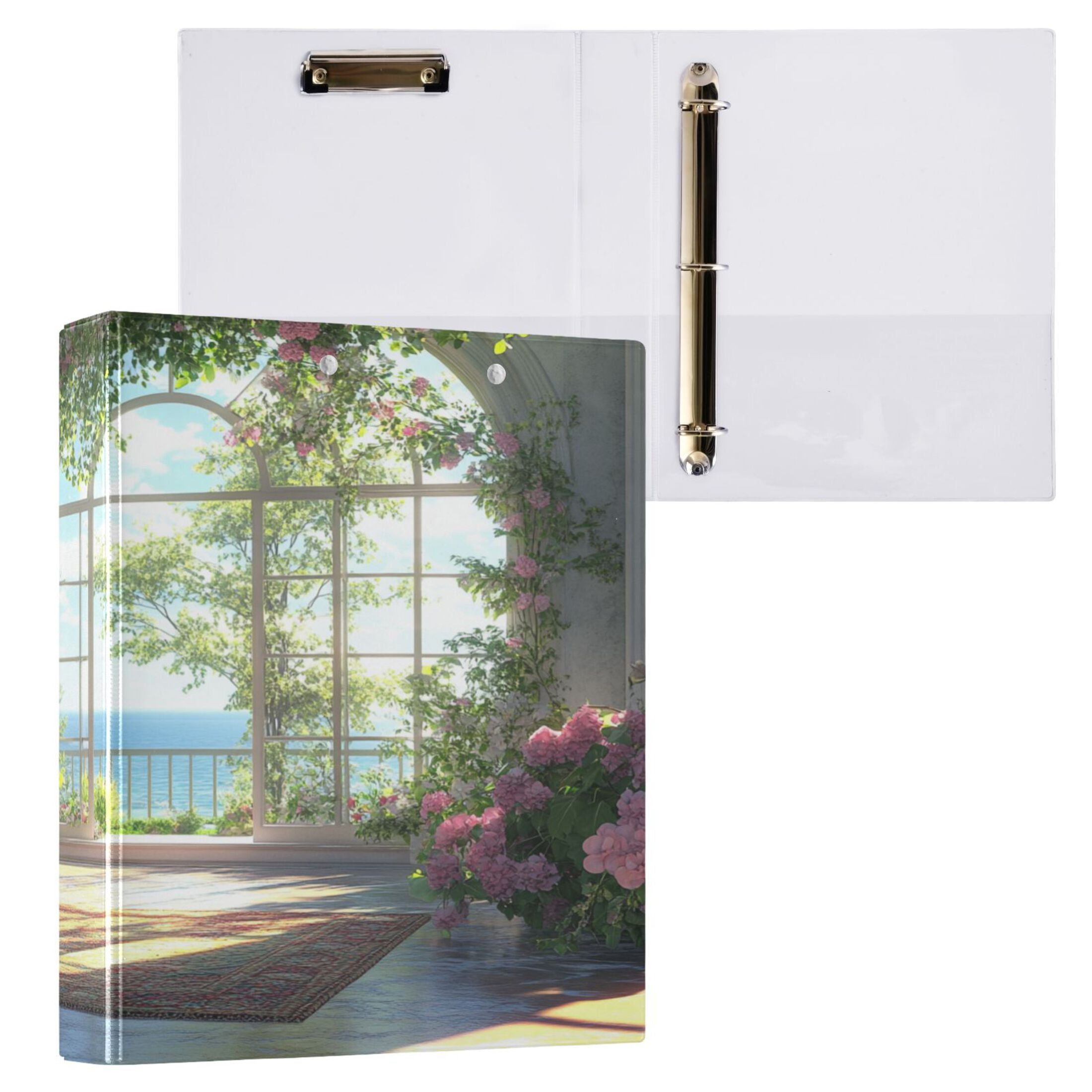 Ring Binders Piano in Floral Room Ocean Presentation1.5-inch, Slant ...