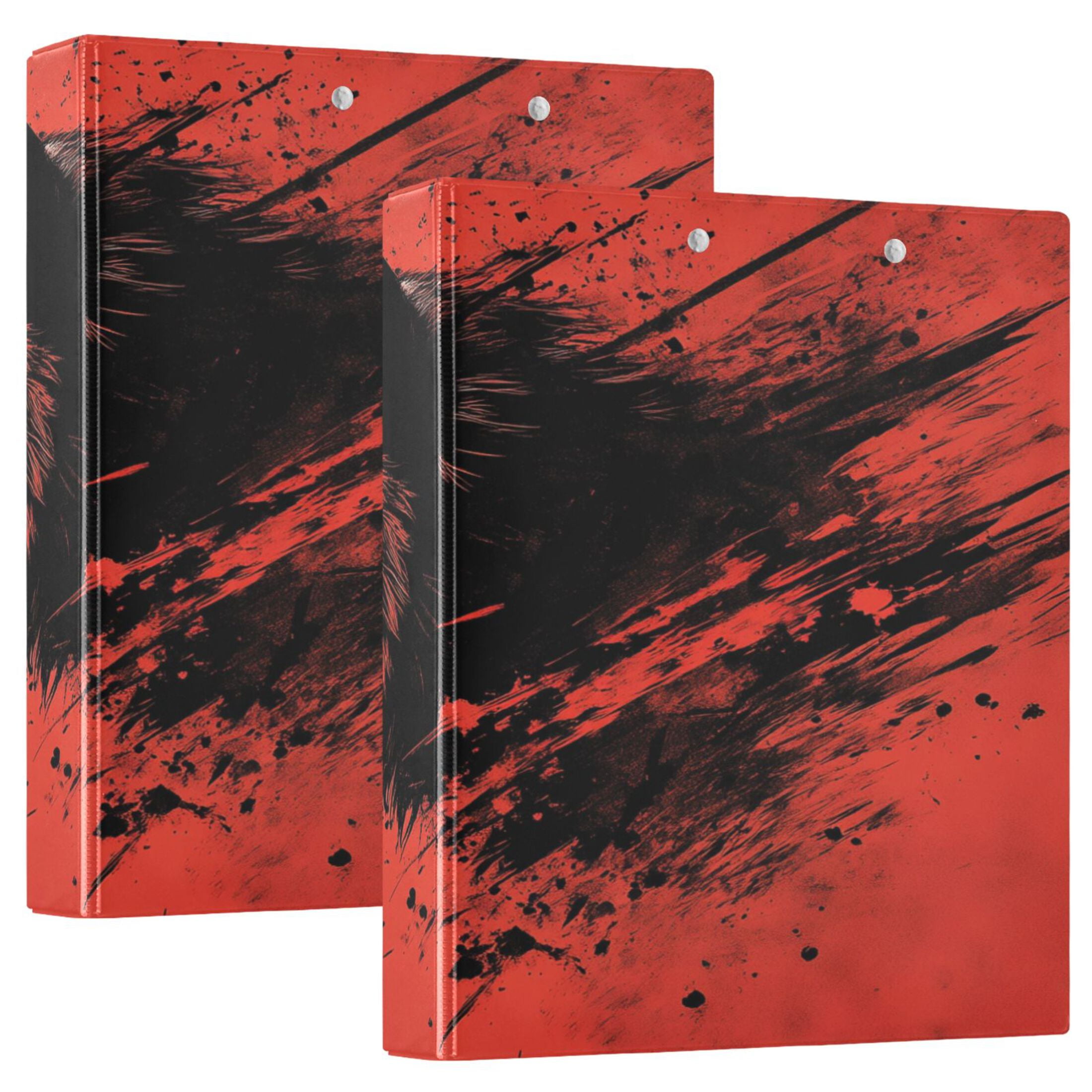 Ring Binders Red Wolf Head Presentation1.5-inch, Slant Ring One-Touch ...