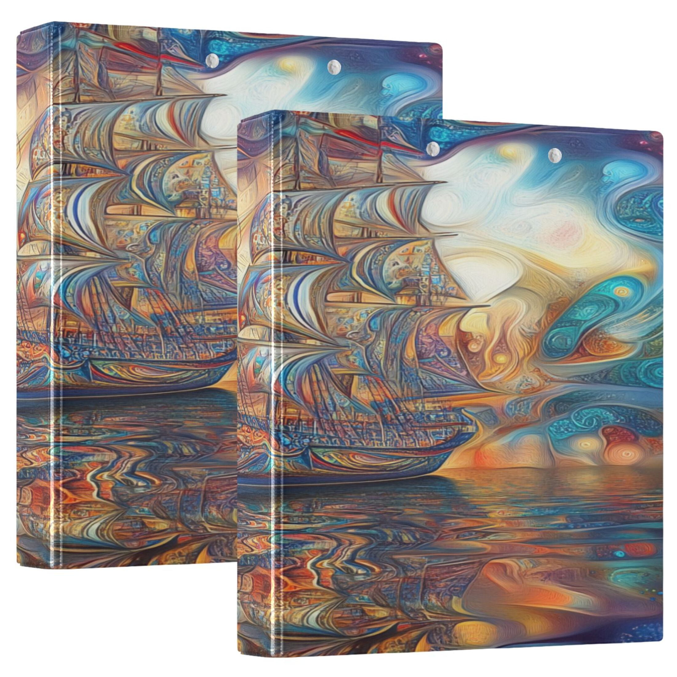 Ring Binders Sailing Ship Presentation1.5-inch, Slant Ring One-Touch ...