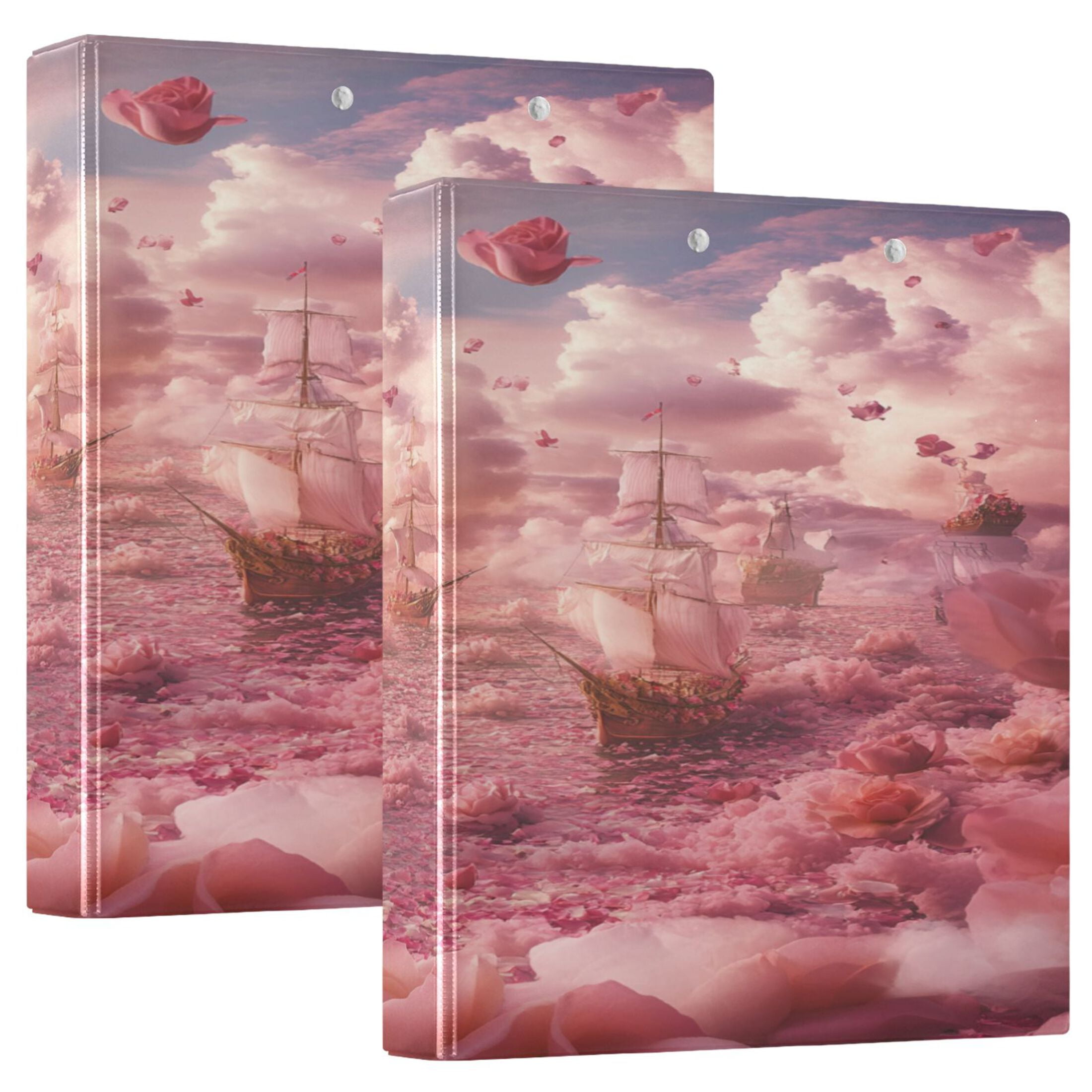 Ring Binders Sea Of Flowers Presentation1.5-inch, Slant Ring One-Touch ...