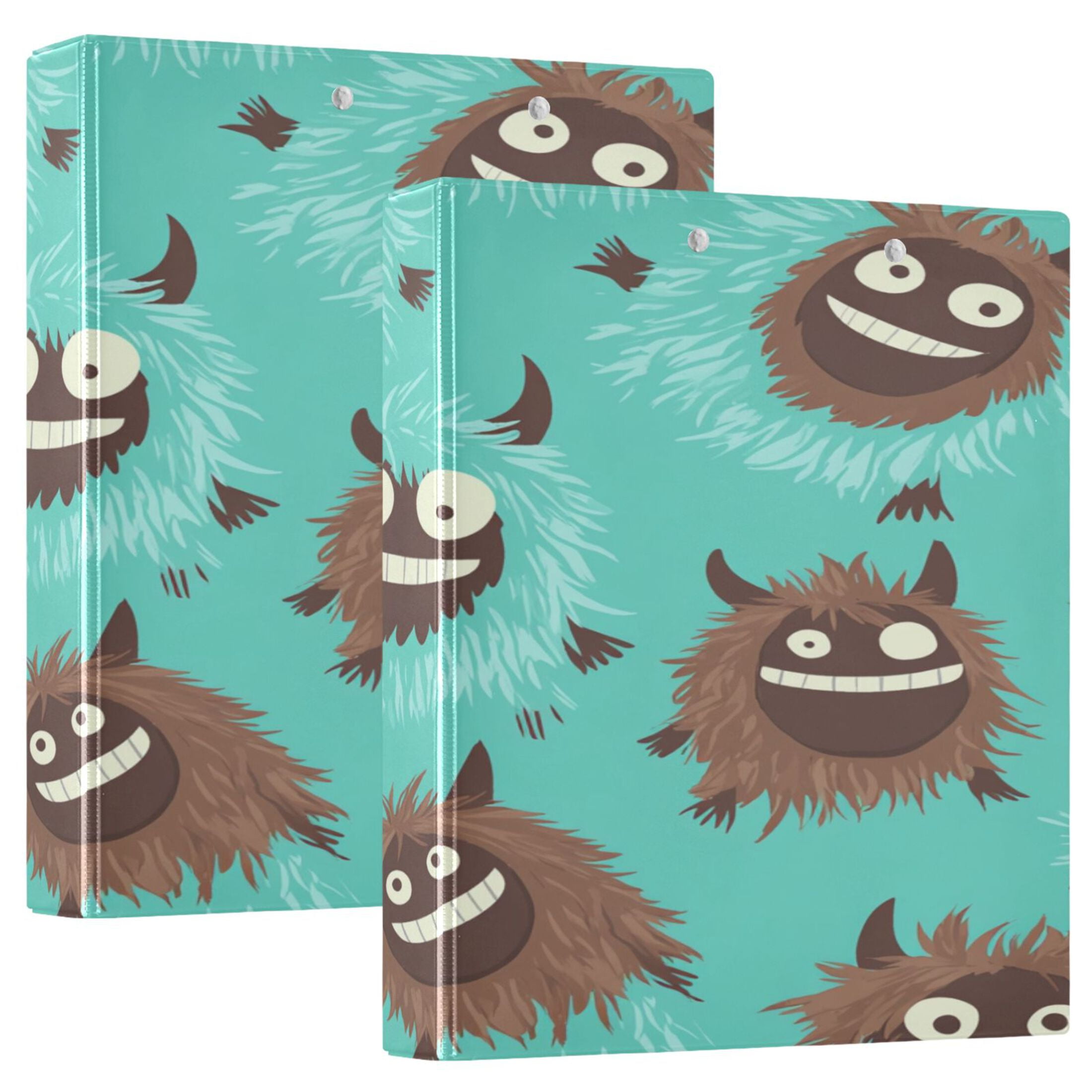 Ring Binders Shaggy Monster Cute Pattern Presentation1.5-inch, Slant ...