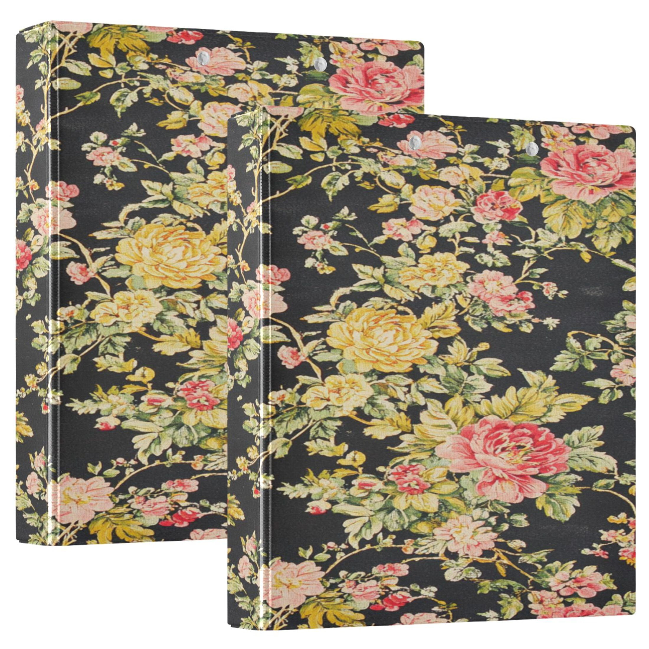 Ring Binders Vintage Rose Garden Presentation1.5-inch, Slant Ring One ...