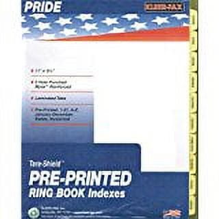 Ring Book Index Dividers, States Pre-Printed on Tabs, for 8.5 x 11 ...