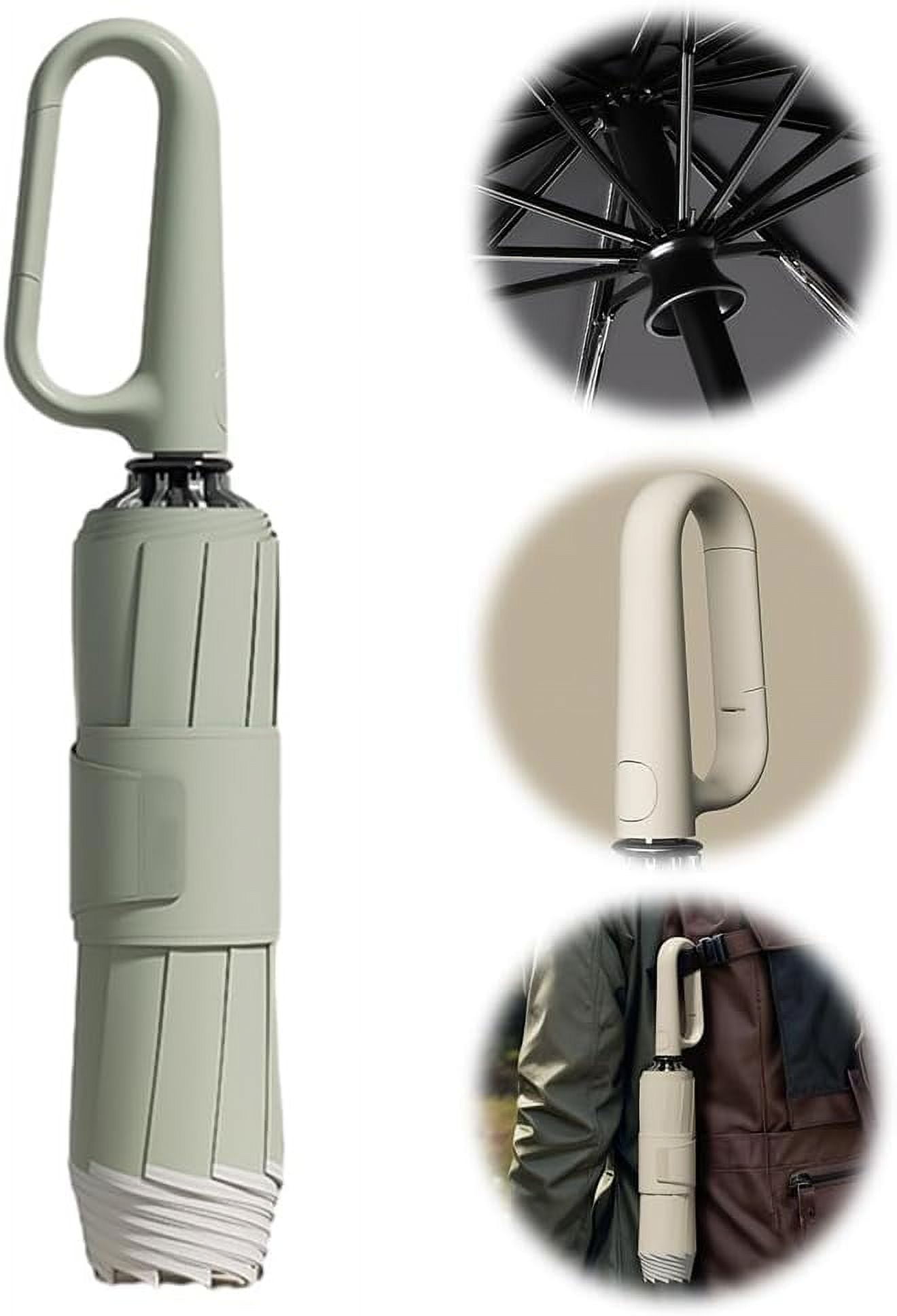 Ring Buckle Umbrella, 2025 Upgrade Windproof Reverse Folding Umbrella ...