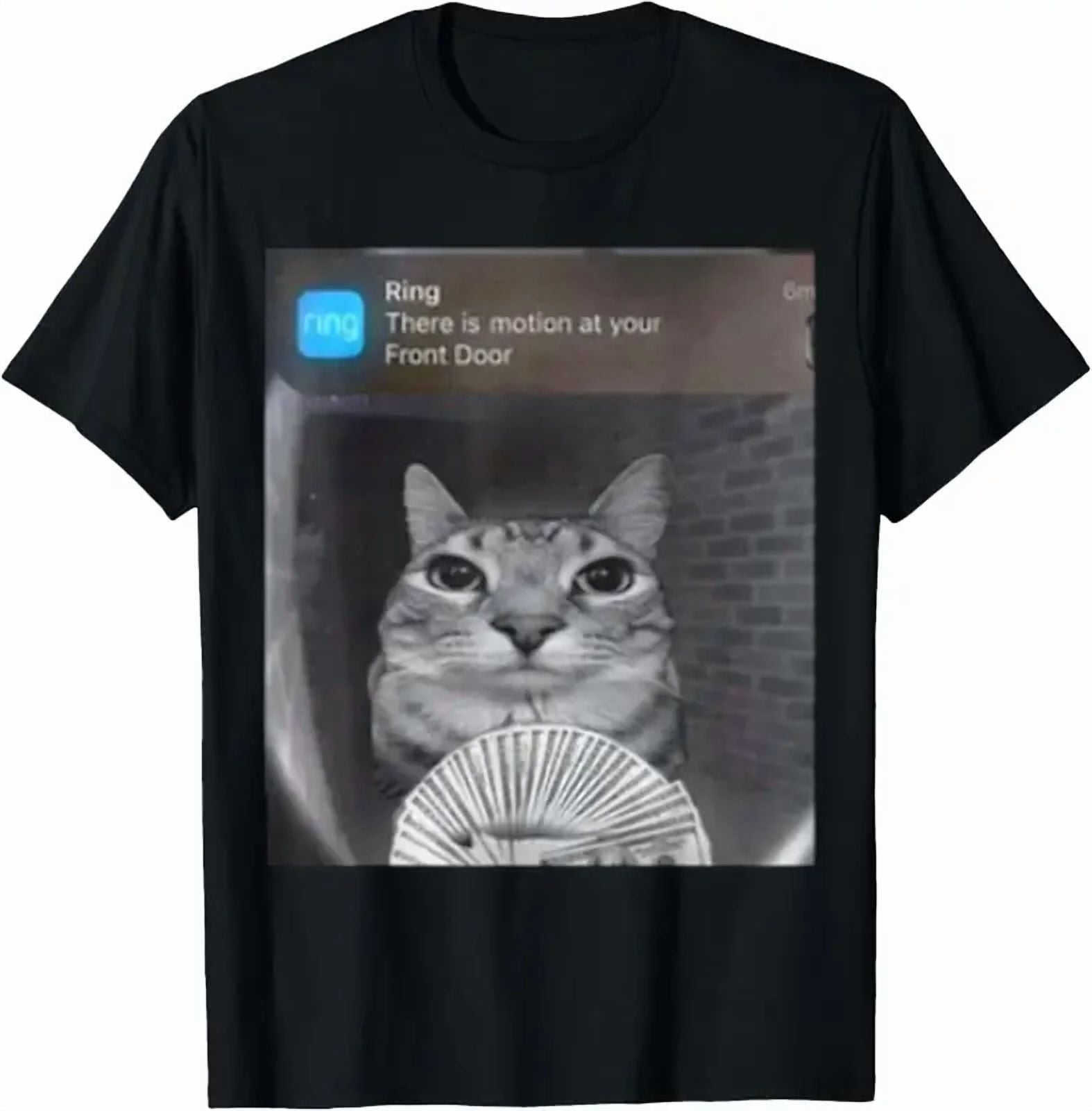 Ring Cat with Motion Meme T-Shirt - Walmart.com