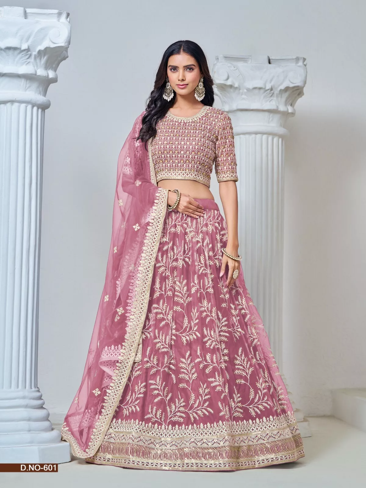 Ring Ceremony Wear Net Fabric Designer Free Shipping Lehenga Choli For ...