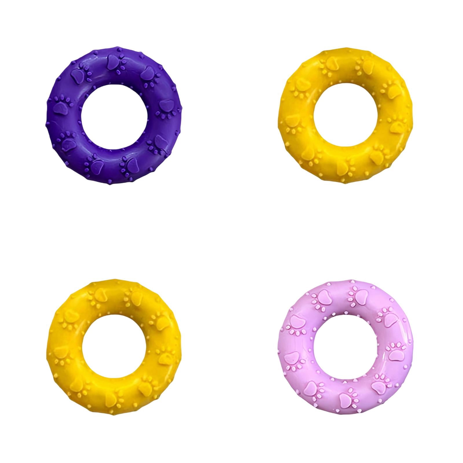 Ring Dog Chew Toy, Durable Rubber with 3 Texture Zones for Aggressive ...