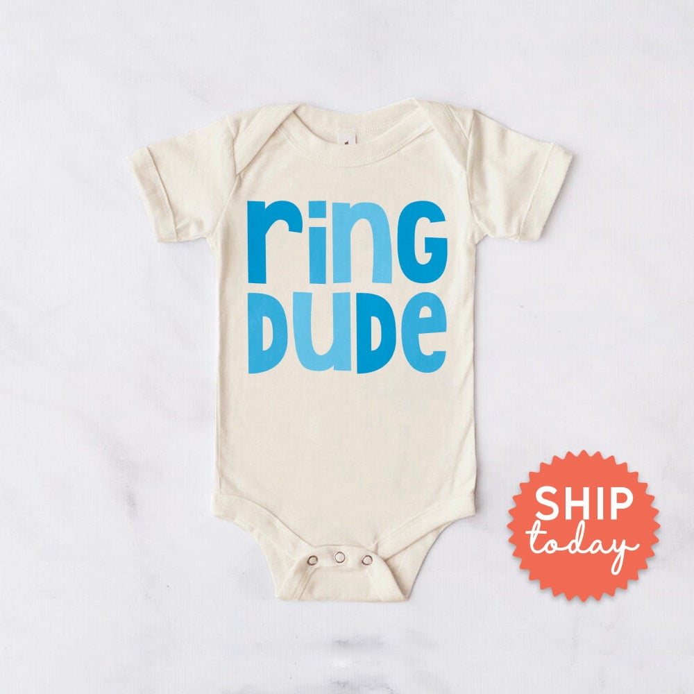 Ring Dude Onesie, Cute Ring Dude Bodysuit, Ring Bearer Baby Onesie ...