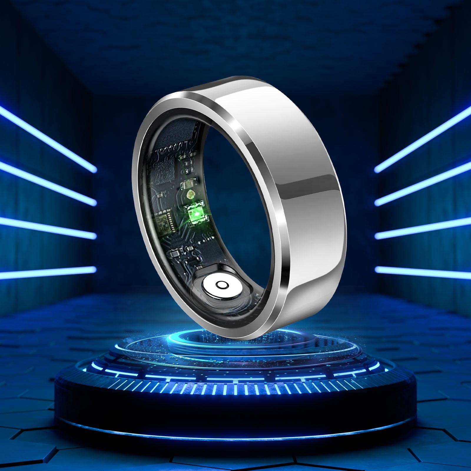 Ring Fitness Tracker with IP68 Waterproof, Sleep Monitoring, Pedometer ...