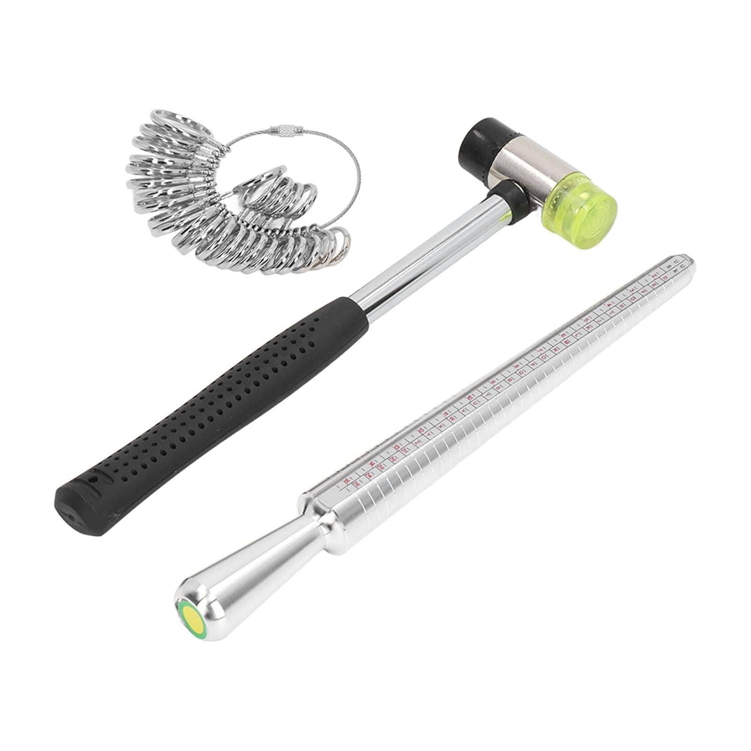 Ring Gauge Finger Sizer, Soft Tip Hammer, Ring Sizing Stick ...