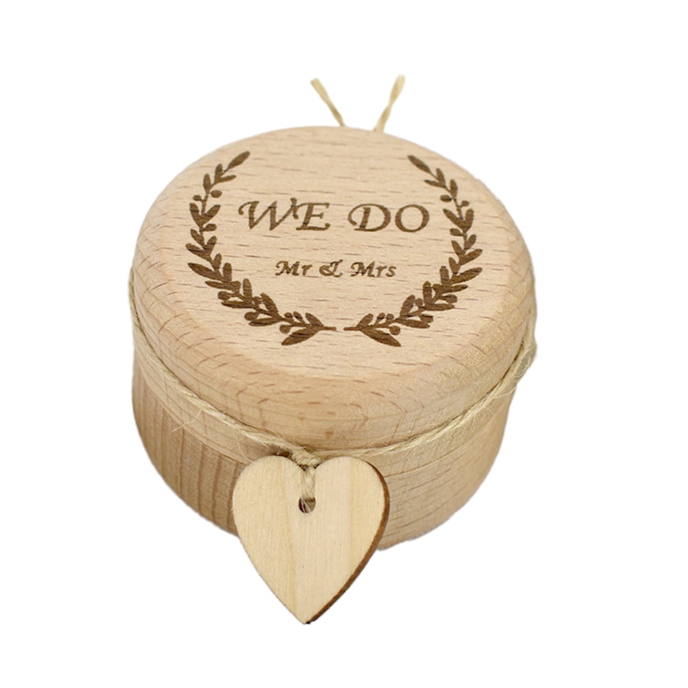 IMIKEYA Wooden Ring Box for Engagement and Wedding Storage Multi Color ...