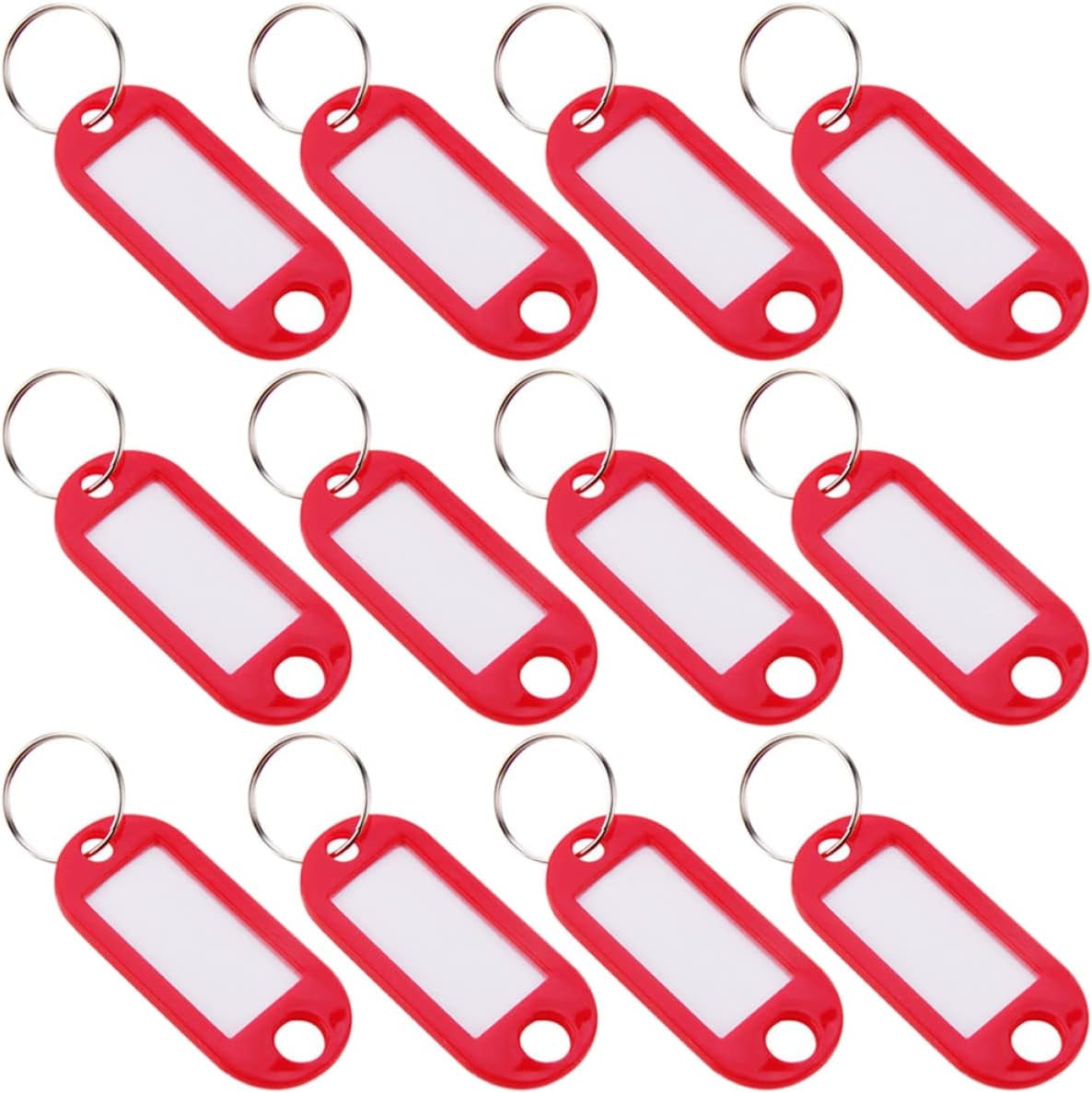 Ring Keychain Colored Labels 50pcs Key Tags Good Safe Small Light ID ...